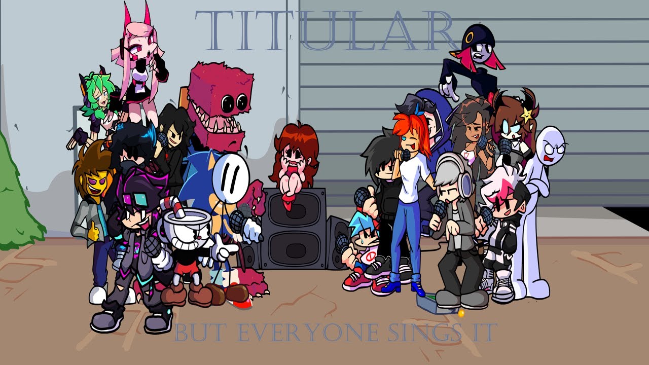 FNF-titular but Every Turn a Different Character Sings - YouTube