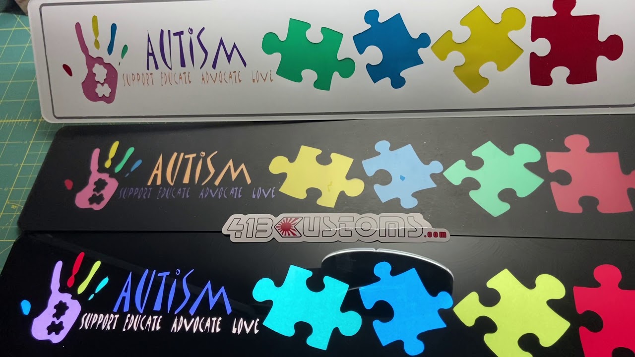 Out Of This World New Illuminated Acrylic Autism License Plates 2021 ...