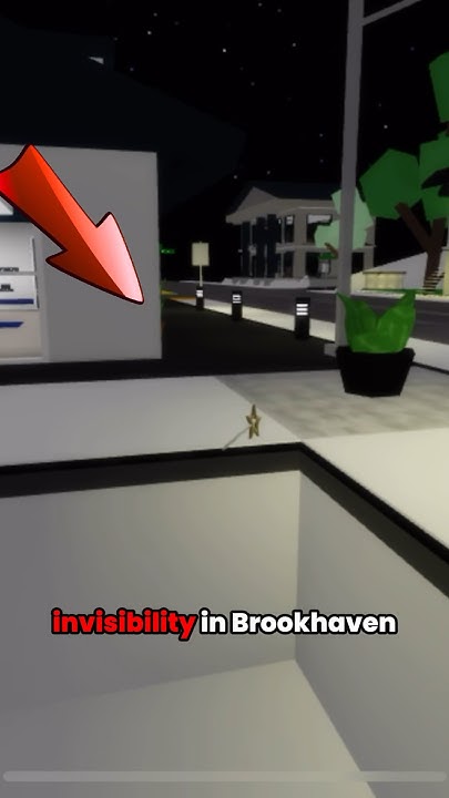 How to be INVISIBLE in BROOKHAVEN - YouTube