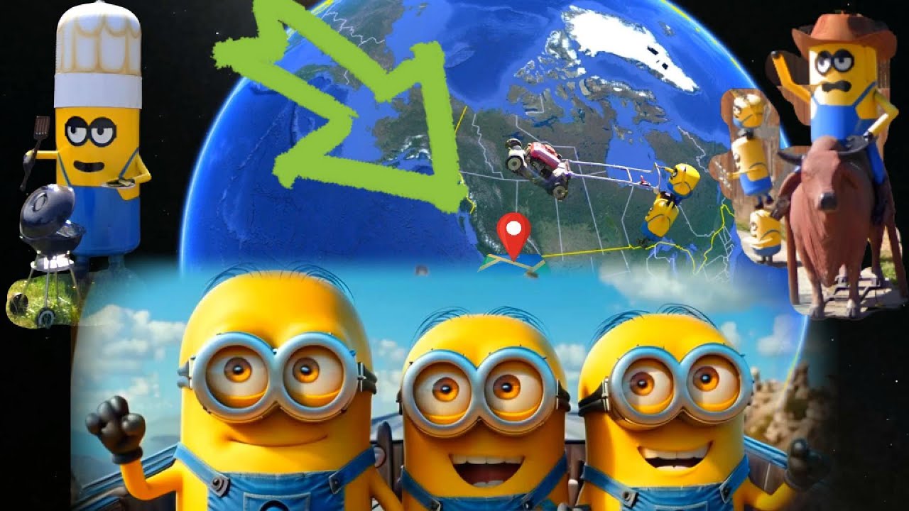 Minions on Google Maps! - YouTube