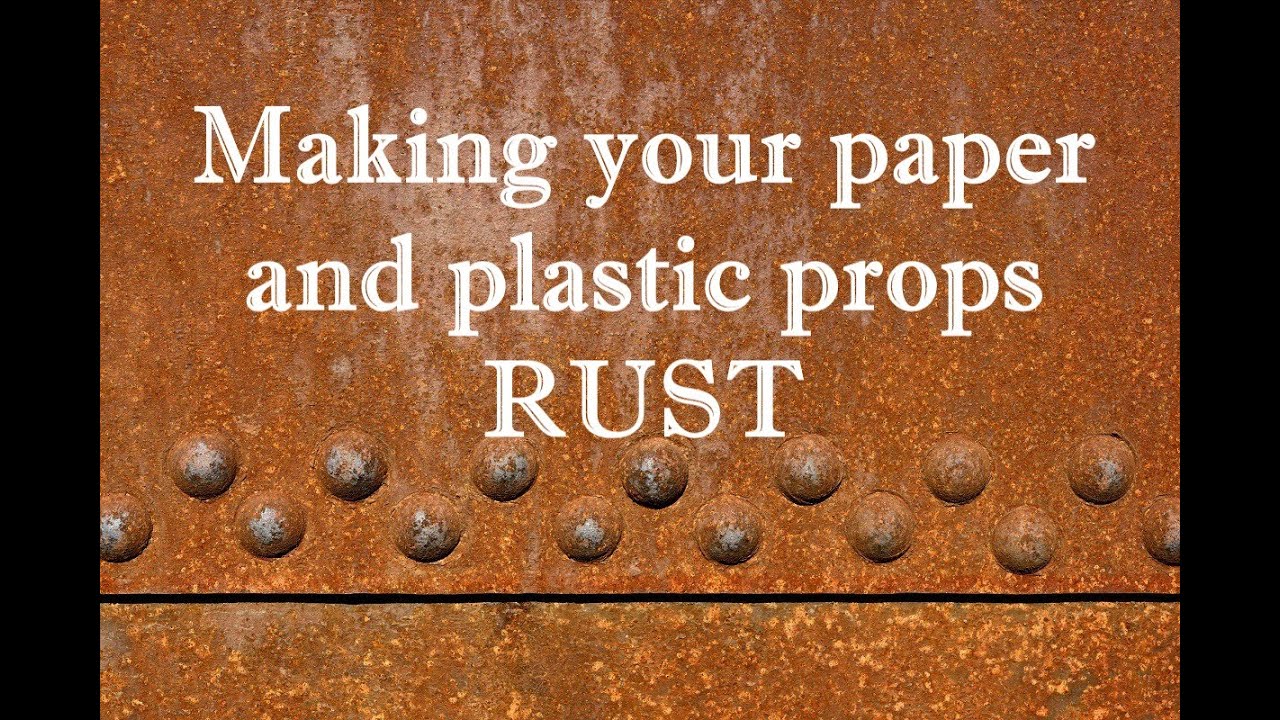 DIY HOW TO - Rust your Halloween props - YouTube