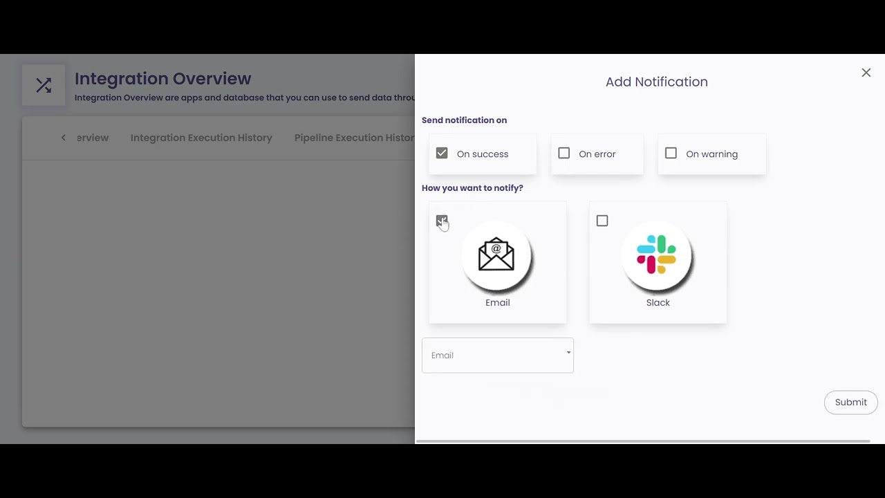 How to Setup Notification in Lyftrondata Integration - YouTube