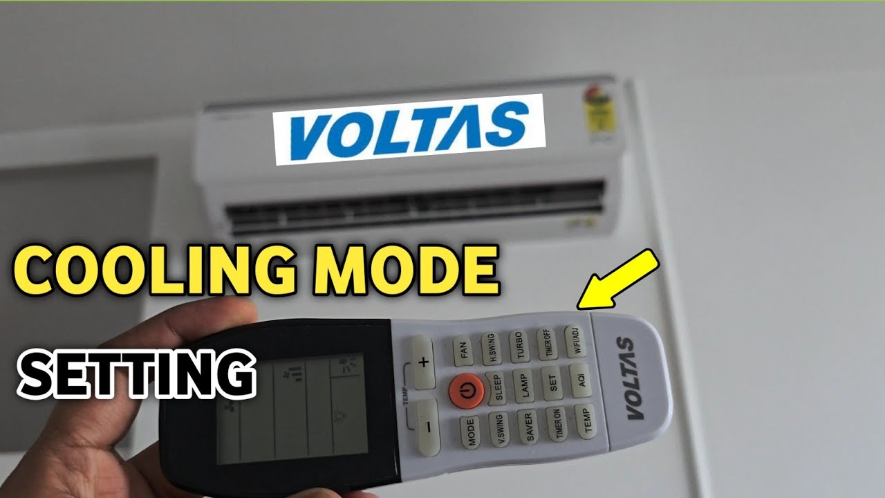 Voltas Ac fan mode to cool mode | Ac me cooling mode kaise lagaye - YouTube