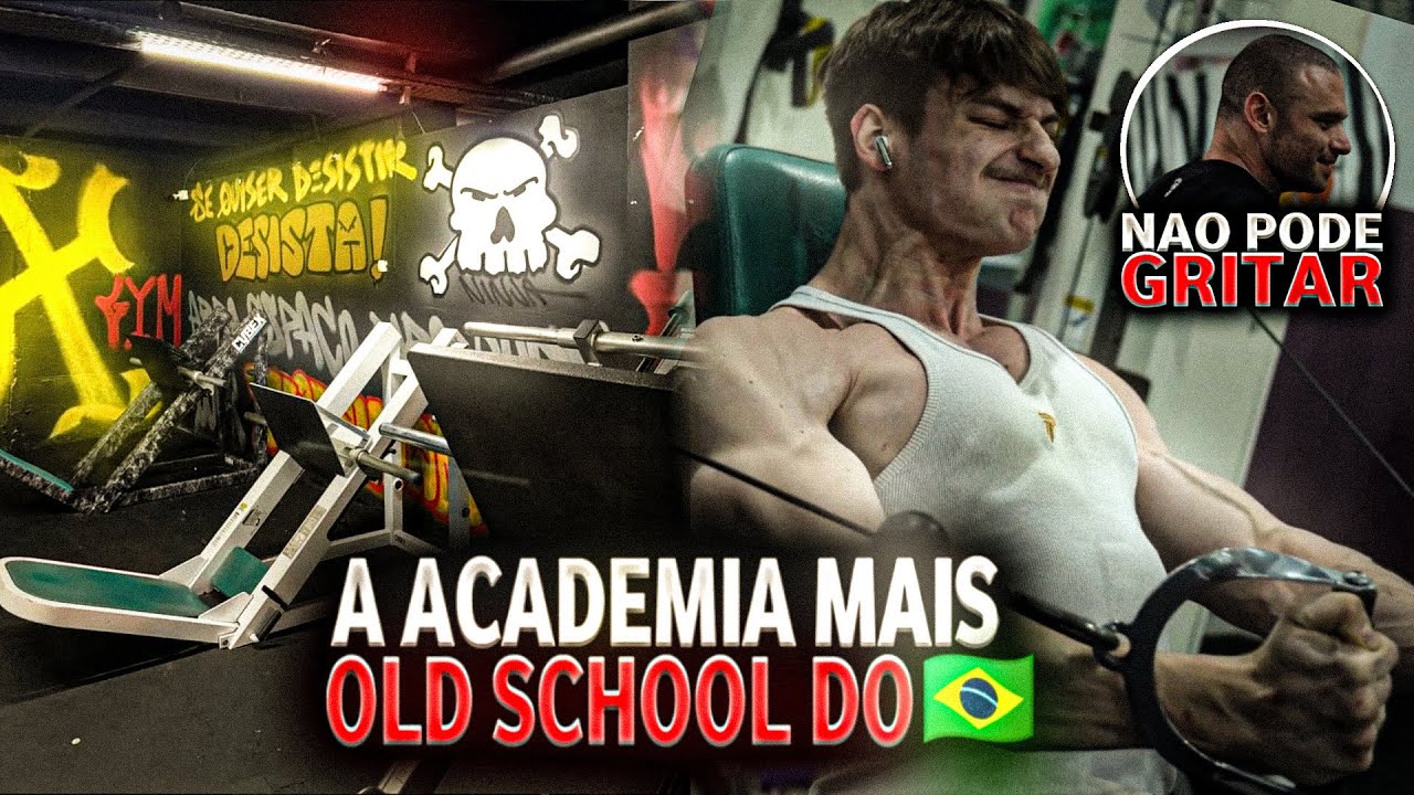 CONHECI A ACADEMIA MAIS OLD SCHOOL DO BRASIL 💪💀 - YouTube