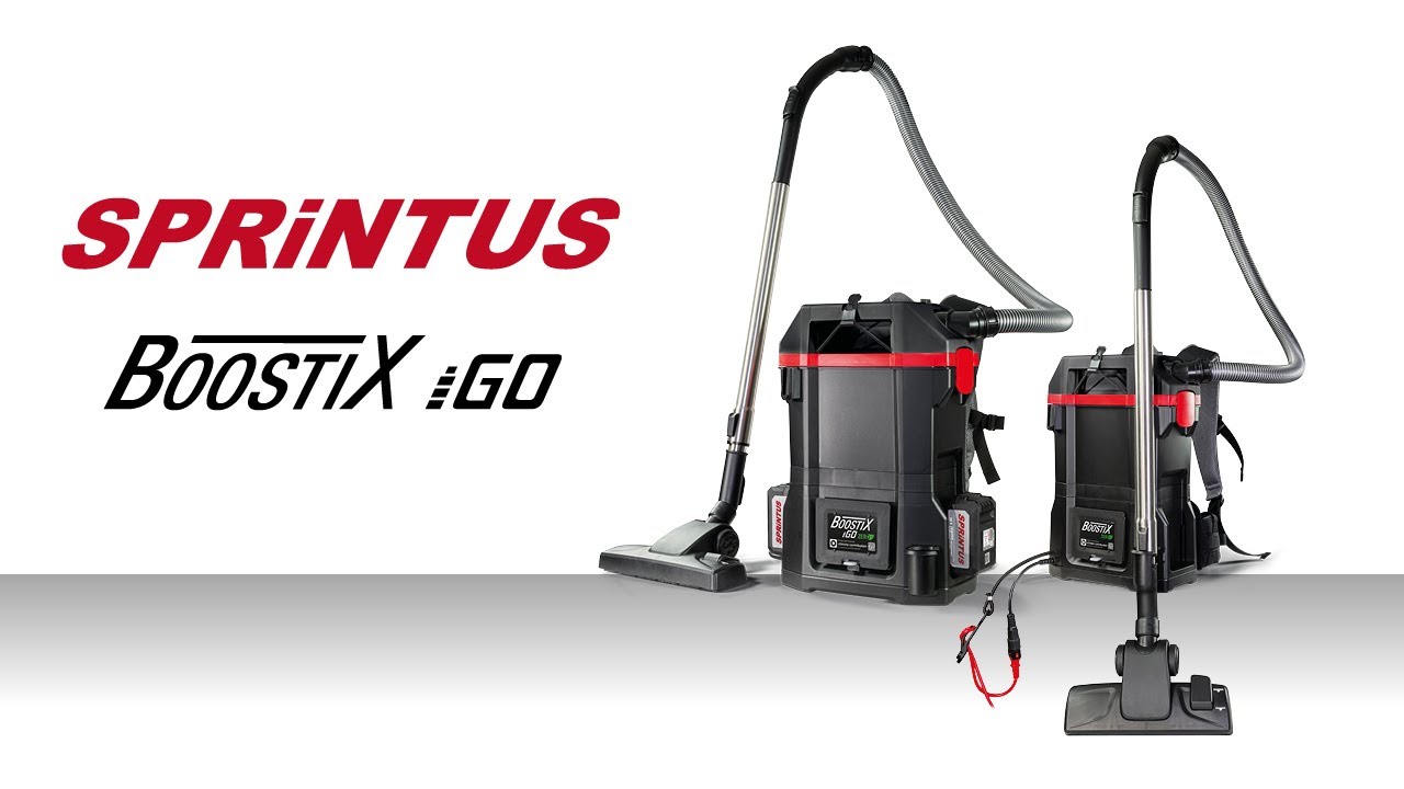 SPRiNTUS - the new Backpack vacuum cleaner BoostiX iGO ZERO - YouTube
