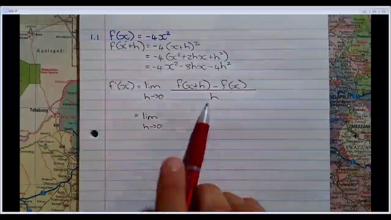 gr 12 calculus les 2 eerste beginsels - YouTube