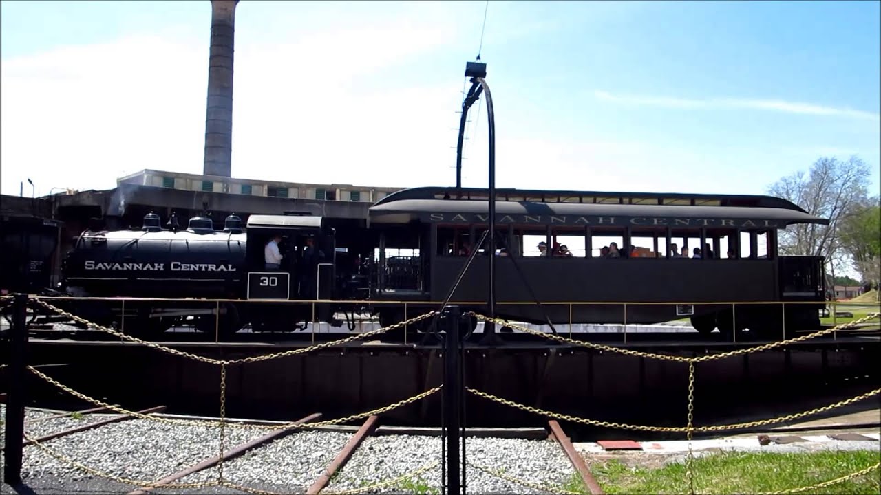 Steam Locomotive at GA State Railroad Museum - YouTube