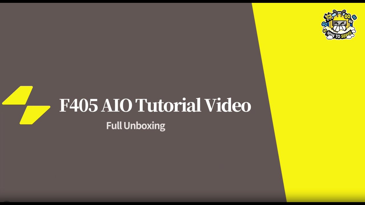 F405 AIO Tutorial Video: Full Unboxing - YouTube