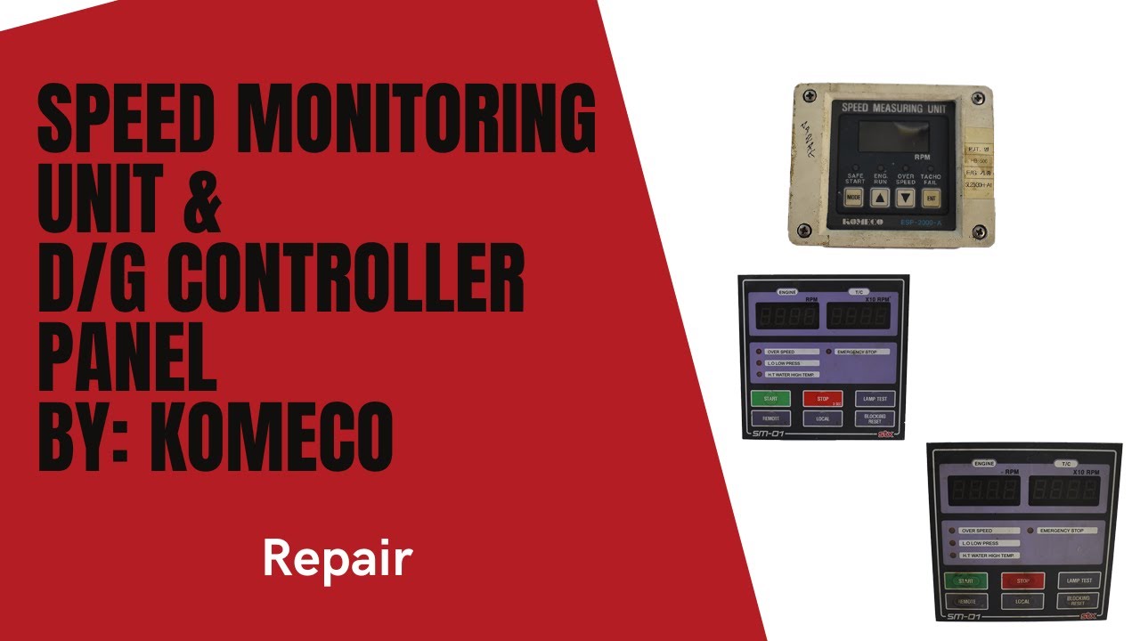 Speed Monitoring Unit & D&G Controller Panel By Komeco (3) Repair - YouTube