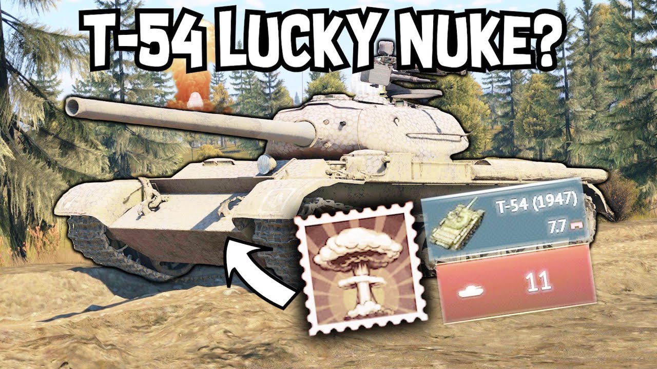 T-54 (1947) getting that SWEET NUKEEE!!! │ Warthunder Nuke Gameplay ...