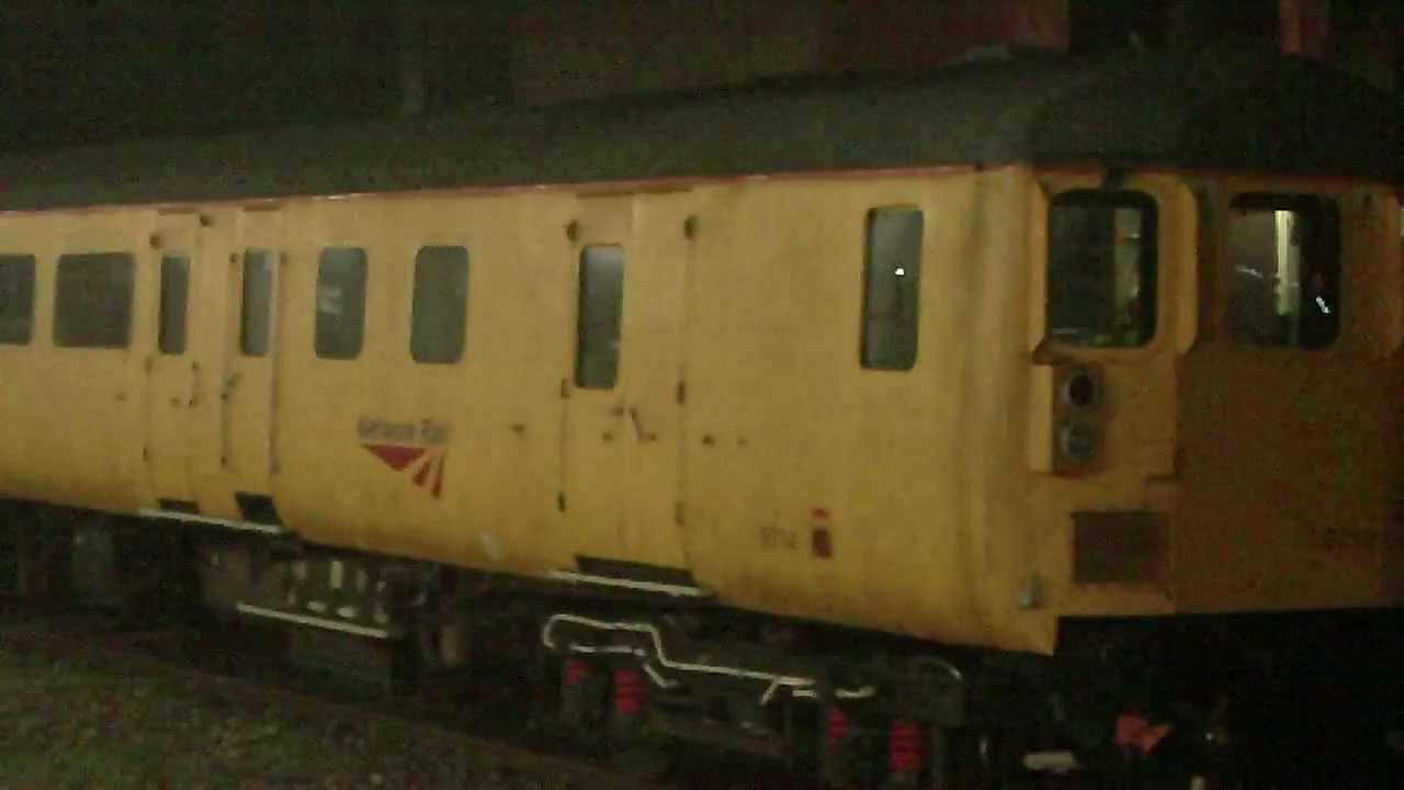 NR DBSO 9714 AND TEST TRAIN STABLED AT BRISTOL TM 140212.avi - YouTube