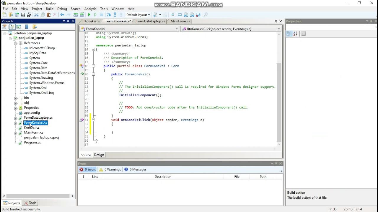 Koneksi Ke Database | C# | SharpDevelop | 6 - YouTube