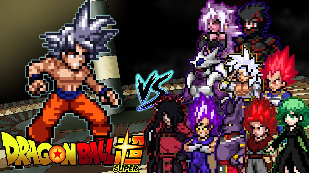 💀MASTERED ULTRA INSTINCT GOKU JUS VS 10 OTHER MUGEN CHARS |1 VS ALL ...