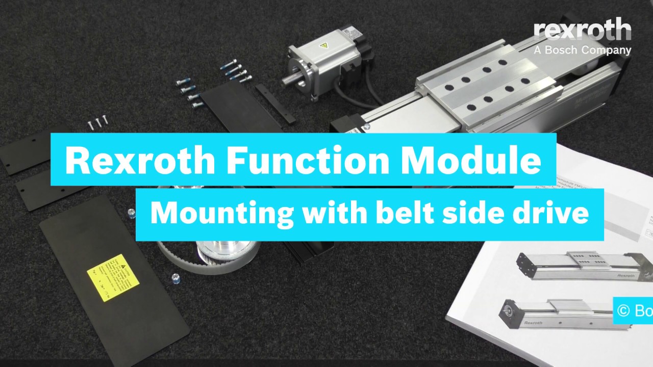 [EN] Bosch Rexroth: Function Module (FMS) - Motor mounting with belt ...
