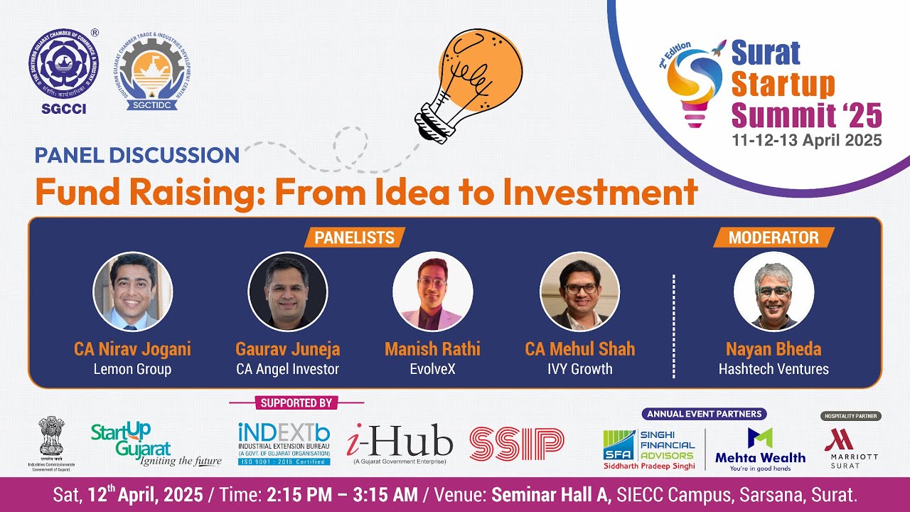 Panel Discussion Fund Raising during Surat Startup Summit 2025 - YouTube