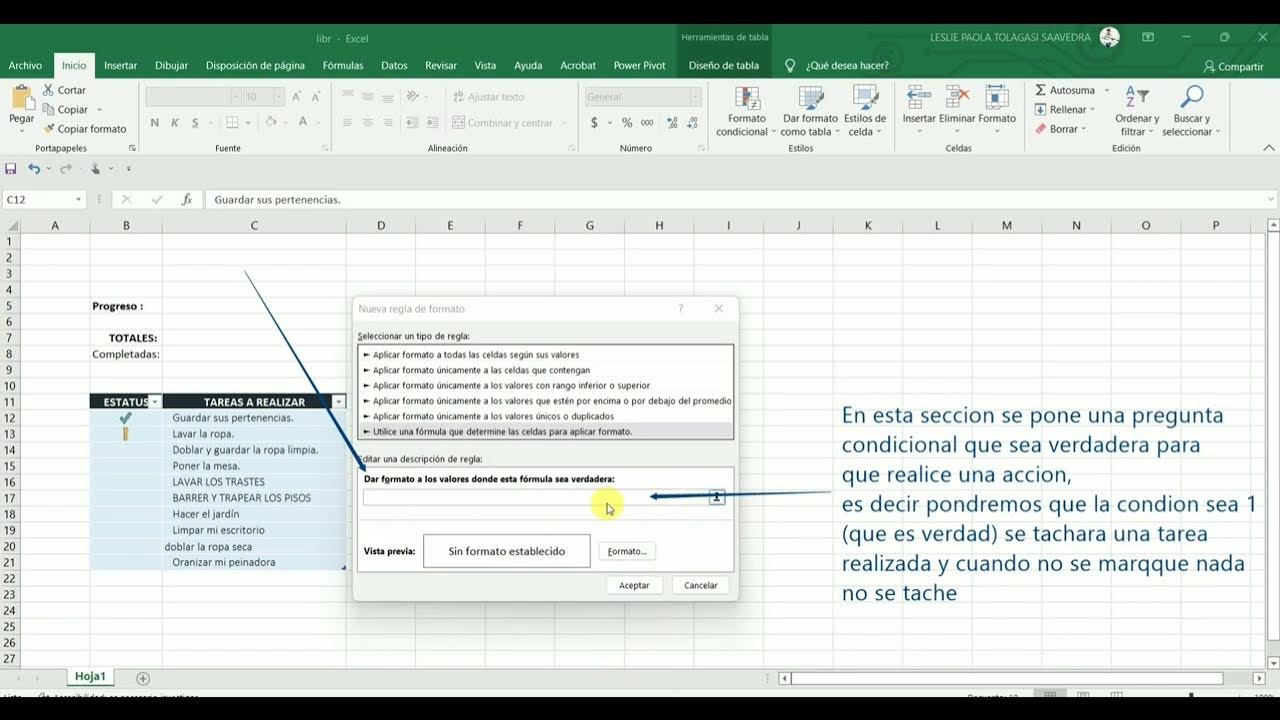 Cómo crear un Checklist INTERÁCTIVO en EXCEL - YouTube