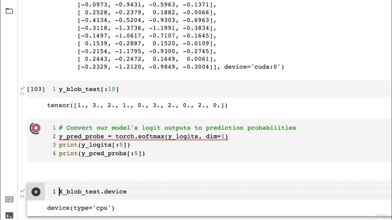 28 Logits to Prediction Probabilities to Prediction Labels with a Multi ...