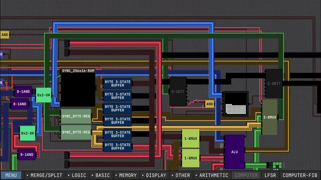 CPU in Digital Logic Sim v0.1 - YouTube