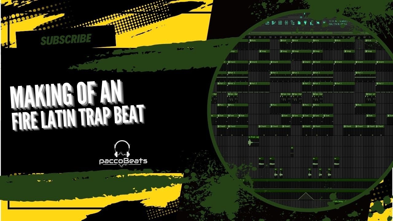 FL Studio Making of an Latin Trap Type Beat/Making a Beat from scratch ...