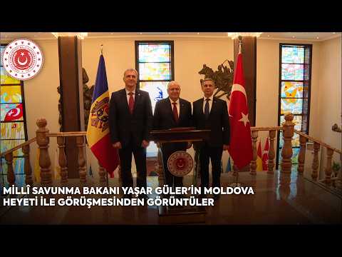 Millî Savunma Bakanı Yaşar Güler'in Moldova Heyeti ile Görüşmesinden Görüntüler