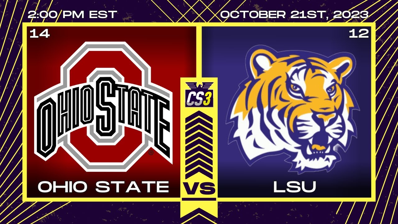 PFL College Series 3: #14 Ohio State vs. #12 LSU Week 8 | Madden 22 ...