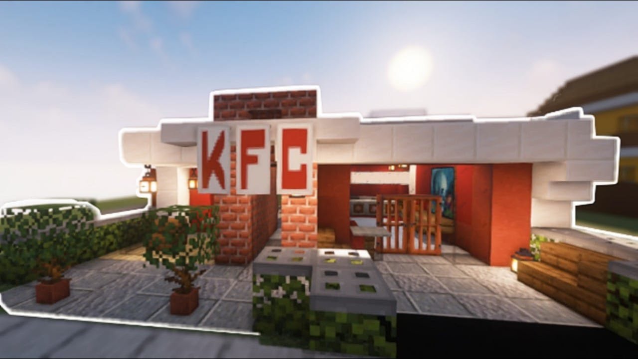 How to Make KFC in Minecraft | Easy Build Tutorial - YouTube