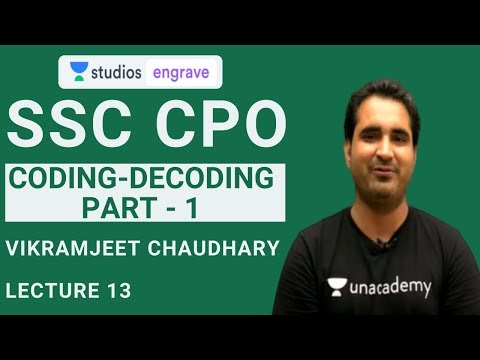 L13: Coding-Decoding - 1 | Crash Course | SSC CPO | Vikramjeet Chaudhary - YouTube