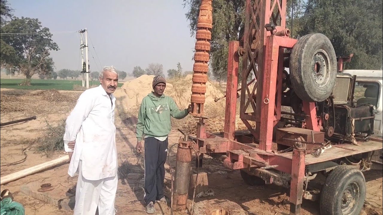 30 hp topland submersible motor pump inside 210 feet deep borewell in ...