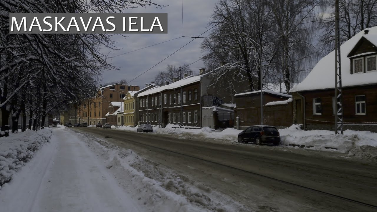 [RIGA] Maskavas iela the winter walk (4K HDR) - YouTube