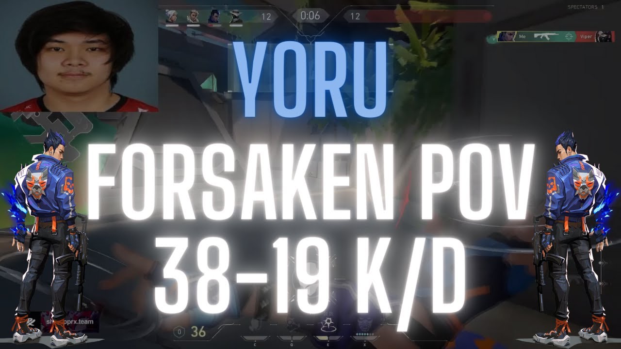 PRX f0rsakeN POV Yoru on Breeze 38-19 K/D (VALORANT Pro POV) - YouTube