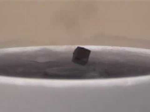 floating a magnet using superconductor - YouTube
