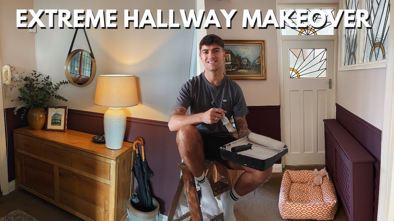 EXTREME HALLWAY MAKEOVER | BUDGET FRIENDLY DIY & DADO RAIL INSTALL - YouTube