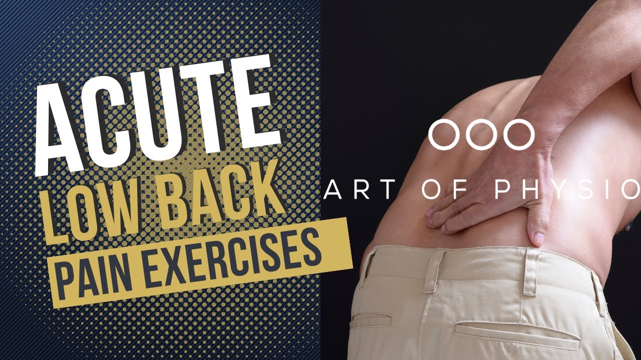Exercises for acute low back pain - YouTube