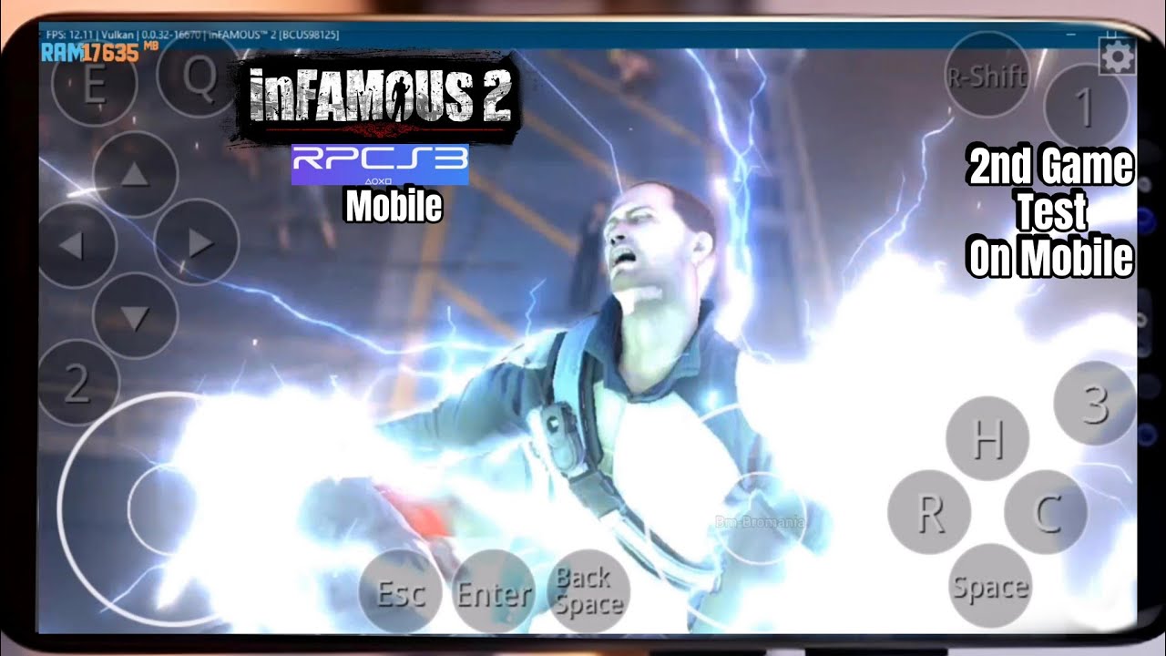 Infamous 2 Test on Mobile in Rpcs3 Emulator - Horizon | 2nd Game Test ...