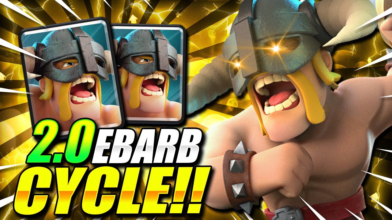 2.0 ELIXIR FASTEST ELITE BARBARIAN CYCLE DECK EVER!! THIS IS INSANE ...