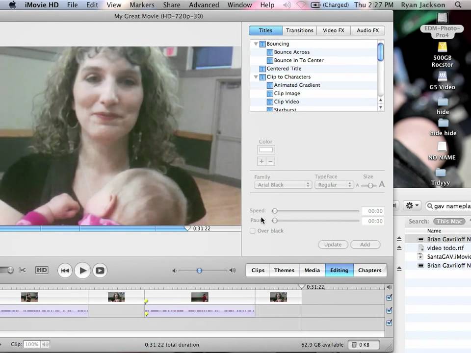 Quick Video Editing in iMovie 6 - YouTube