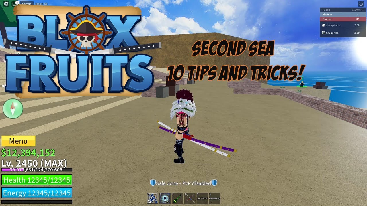Roblox Blox Fruits 10 Tips and Tricks for the Second Sea! - YouTube