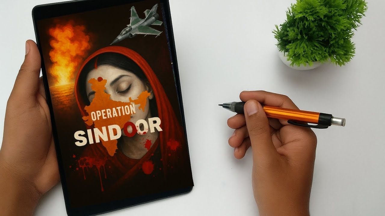 Operation Sindoor Drawing, Indian Army Drawing, Outline Tutorial - YouTube