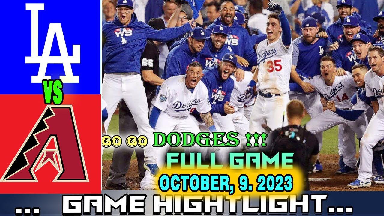 Dodgers vs. D-backs [GAME 3] (11/09/23) TODAY Hightlights | MLB ...