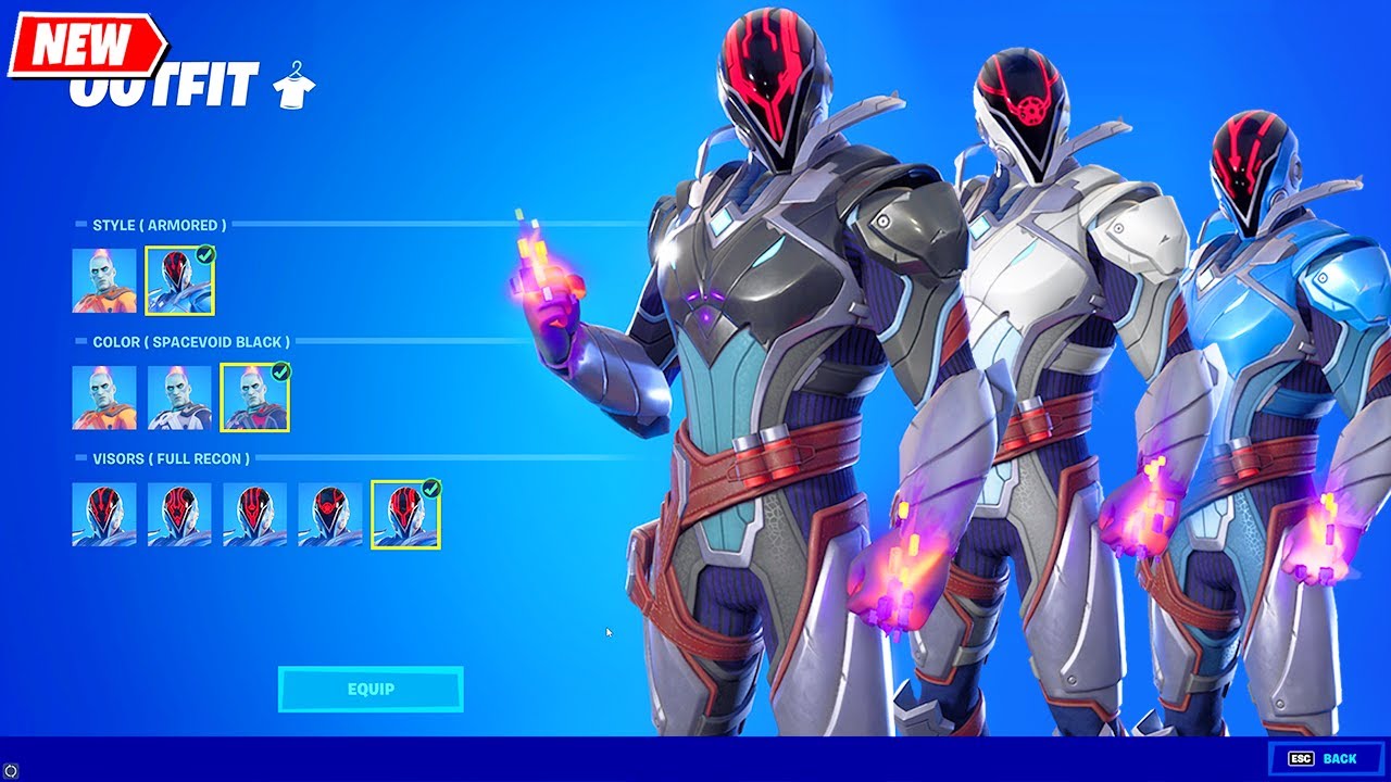 Fortnite New THE SEVEN all Secret Styles (The Origin with Built-In ...