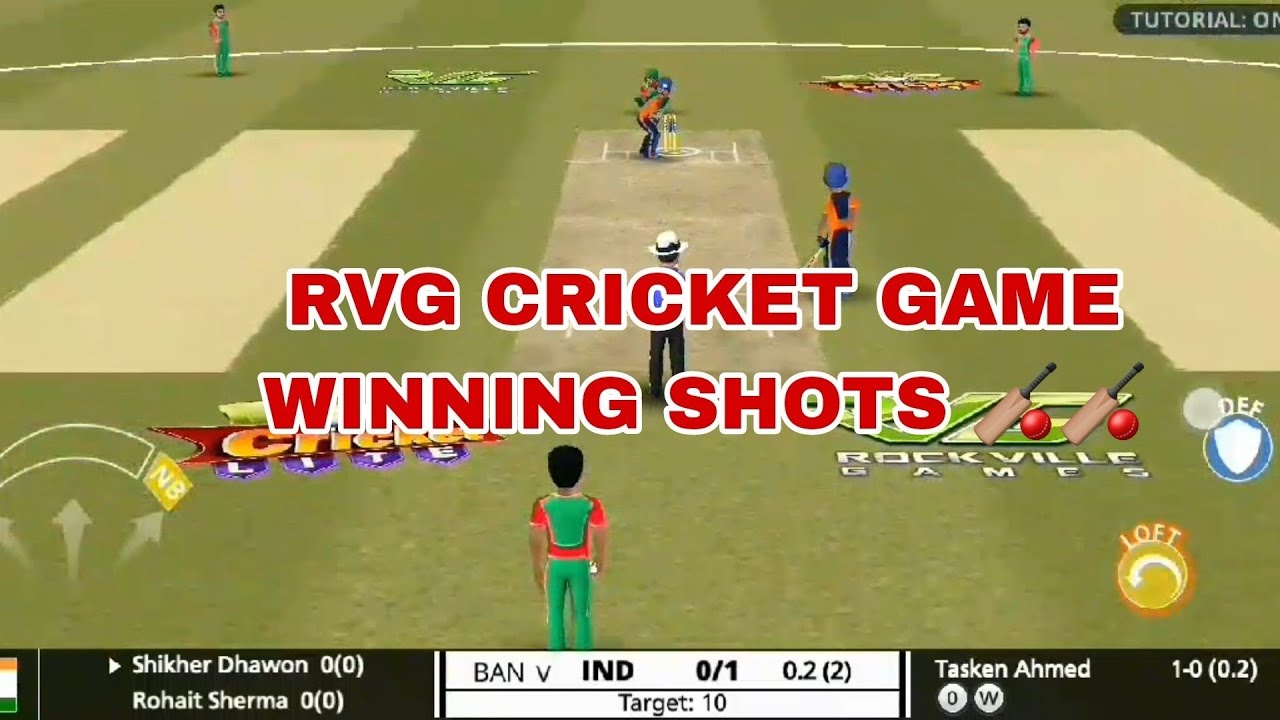 RVG CRICKET GAME WINNING SHOTS || THE GAME CHANGER CHANNEL || YOUTUBE # ...