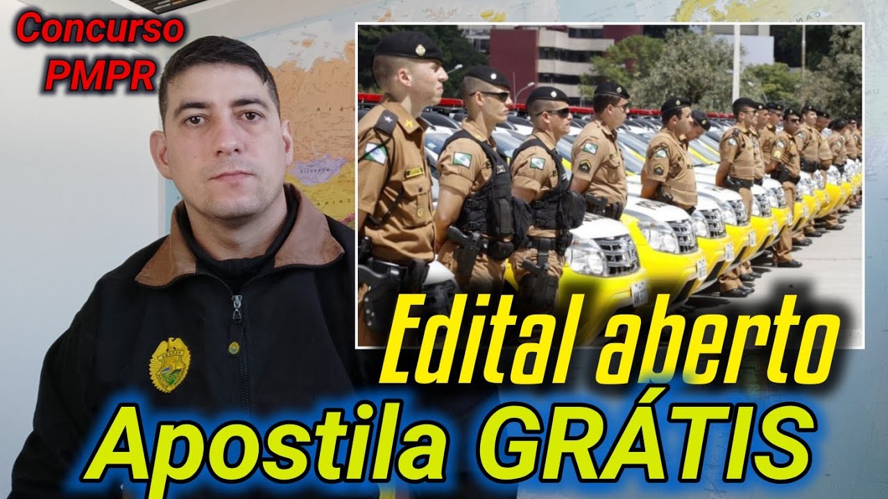 Concurso PMPR 2020 - Inscrições ABERTAS - Apostila GRÁTIS - YouTube