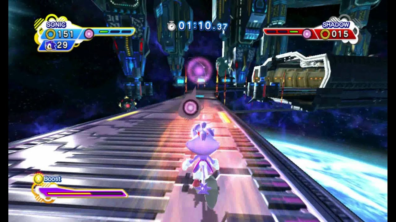 Sonic Generations- Blaze vs Shadow Hard mode - YouTube