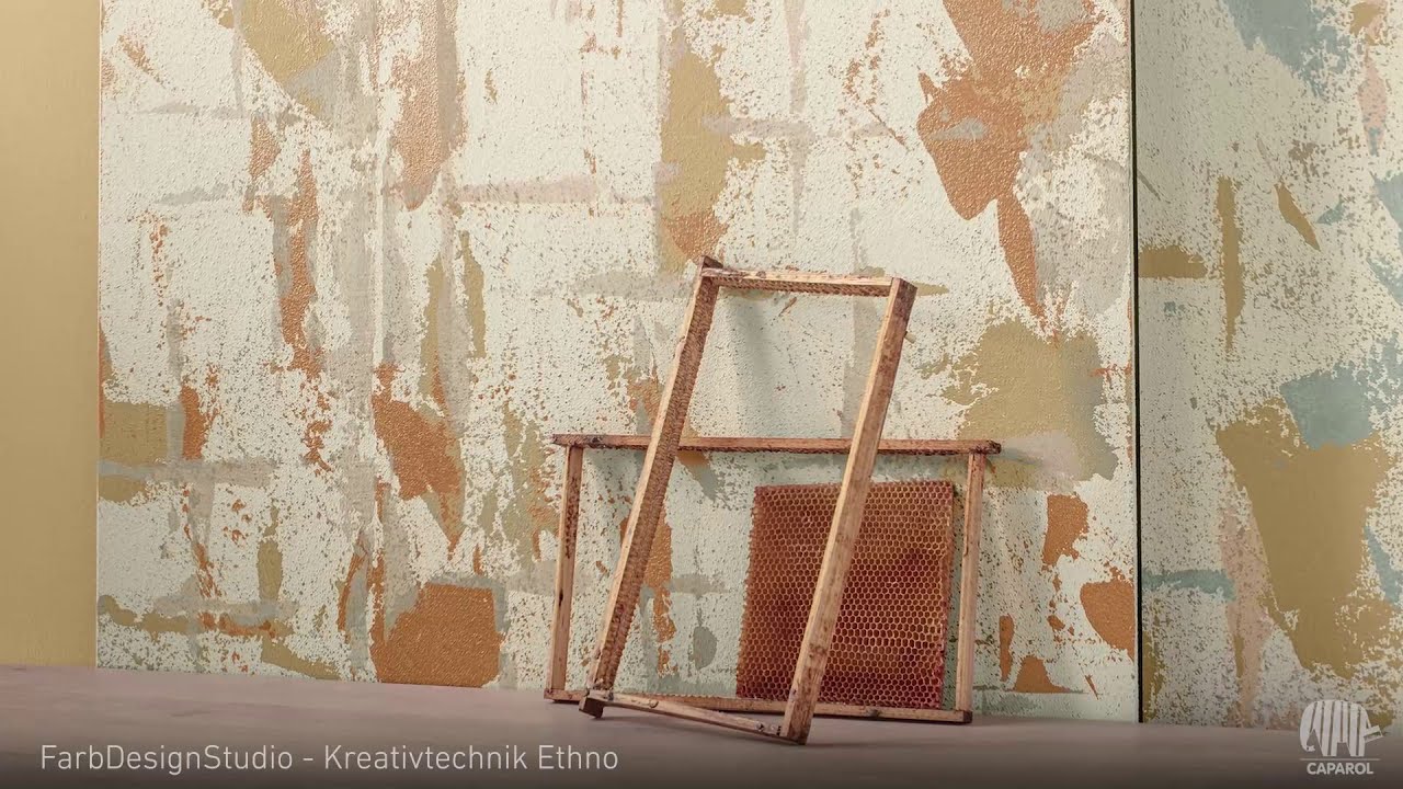 Caparol Kreativtechnik Stucco Satinato „Ethno“ - YouTube