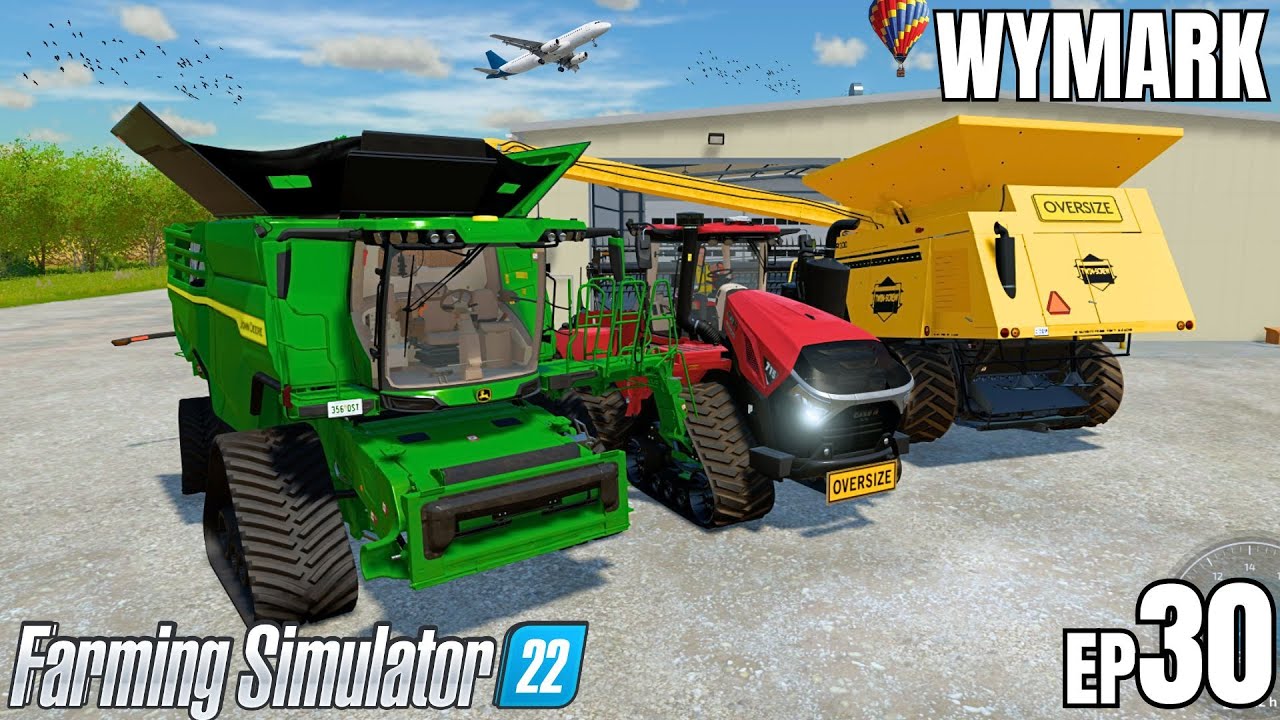 TRACTOR vs COMBINES HARVESTING Farming Simulator 22 | FS 22 | wymark ...