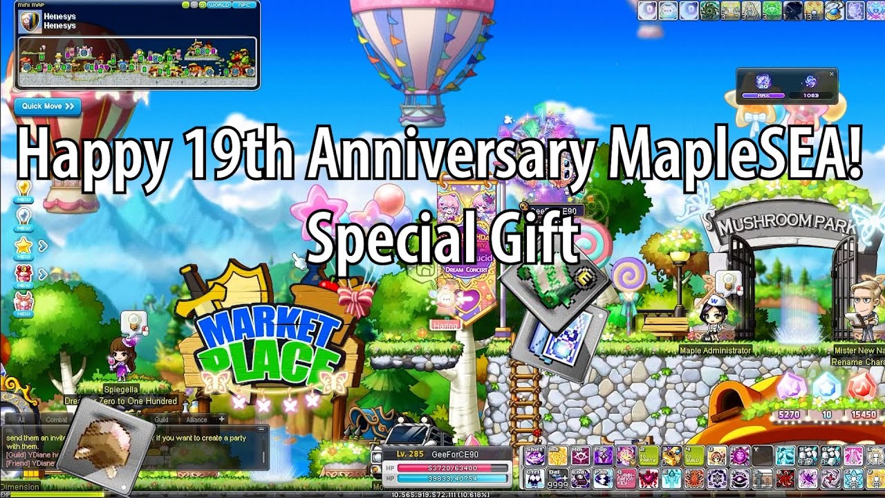 MapleStory 19th Anniversary Freebie (190 Frag + Legendary Scroll ...