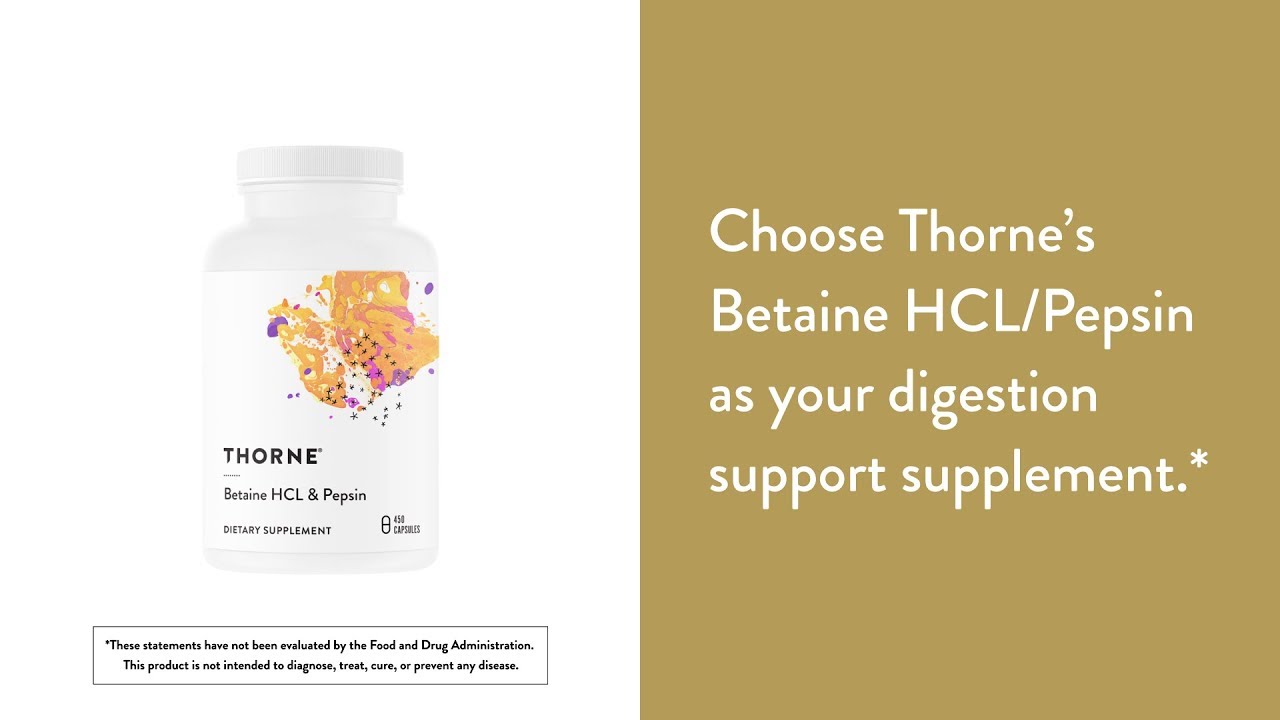 Betaine HCL Pepsin - YouTube