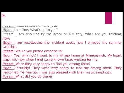 Dialogue between two friends on spending summer vacation | the english ...