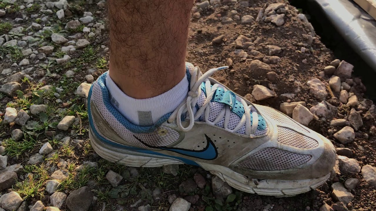 Enjoying These Trashed Nike Zoom Plus Running Shoes-1 - YouTube