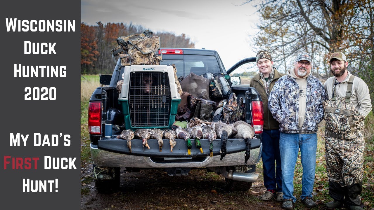 Wisconsin Duck Hunting 2020: My Dad's First Duck Hunt! - YouTube